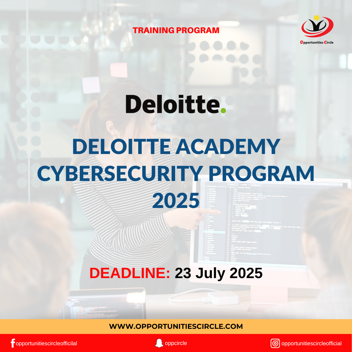 Deloitte Academy Cybersecurity Program 2025 - Opportunities Circle