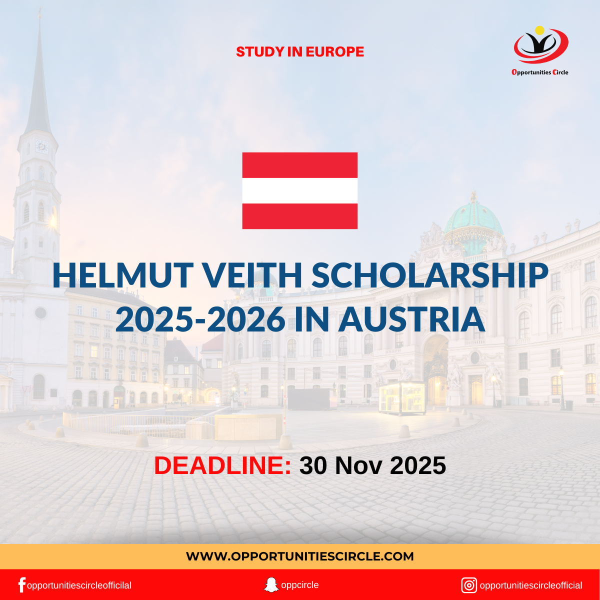 Helmut Veith Scholarship 2026 in Austria | Fully Funded - Opportunities ...