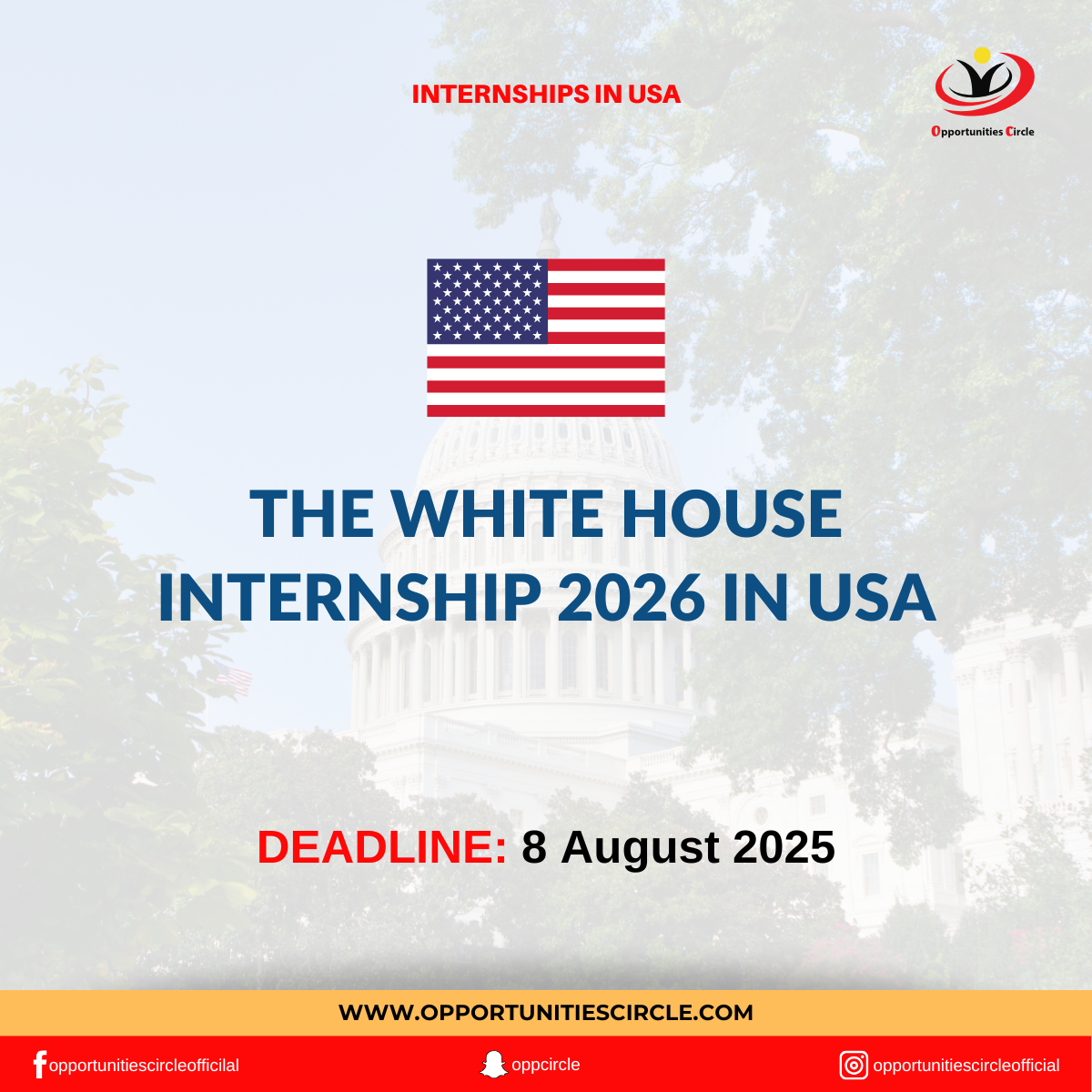 The White House Internship 2026 in USA - Opportunities Circle