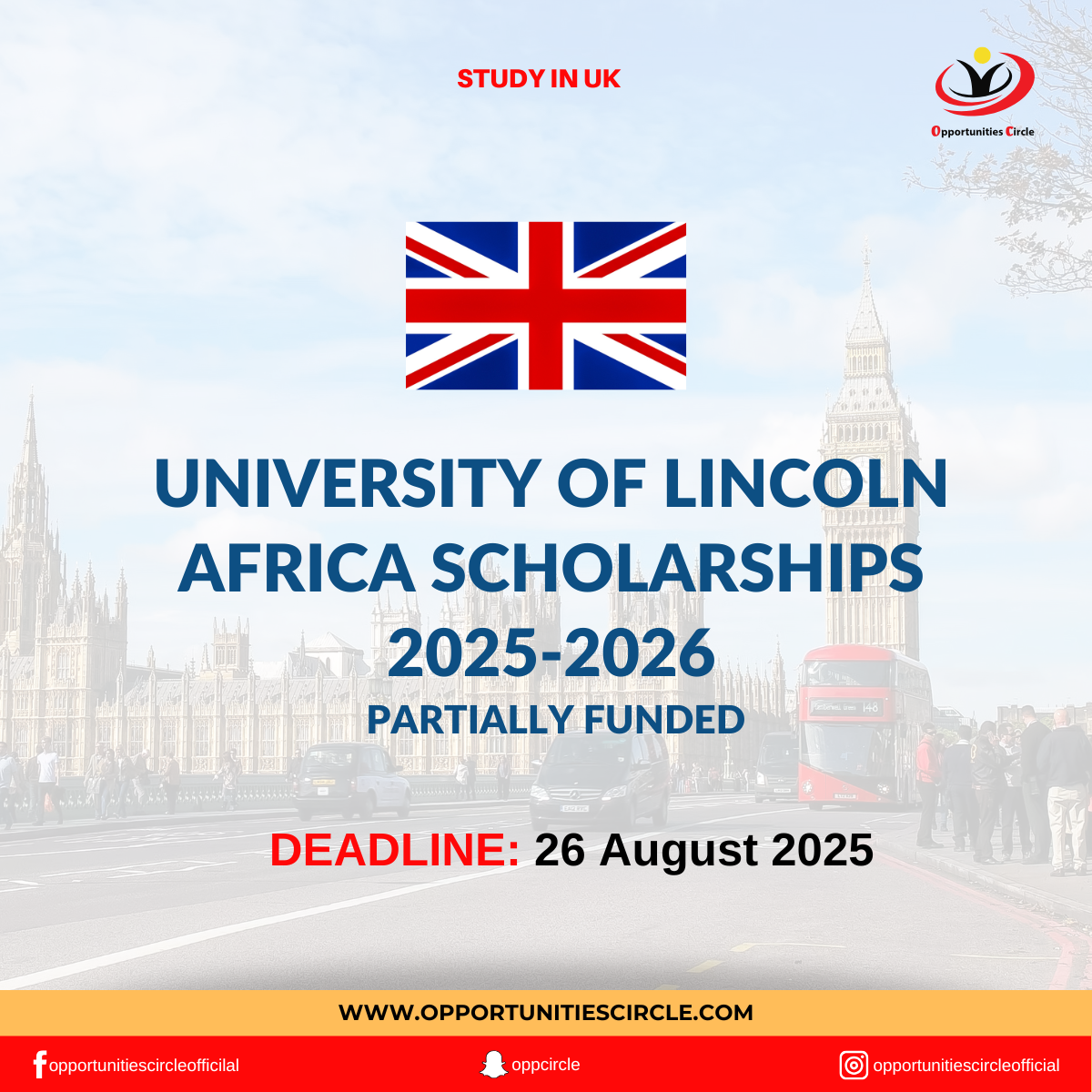 University of Lincoln Africa Scholarships 2025-2026 - Opportunities Circle