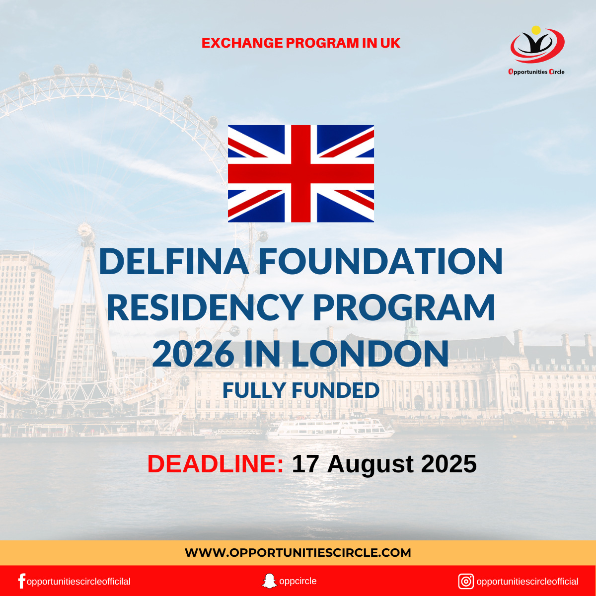 Delfina Foundation Residency Program 2026 in London | Fully Funded - Opportunities Circle
