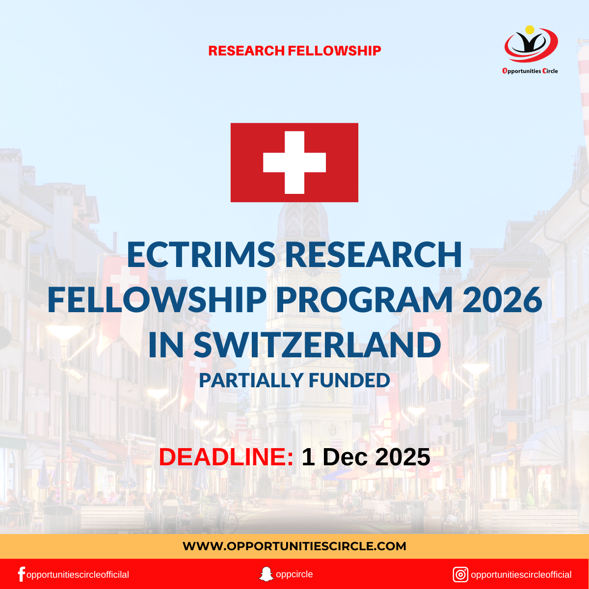 ECTRIMS Research Fellowship Program 2026 in Switzerland - Opportunities ...