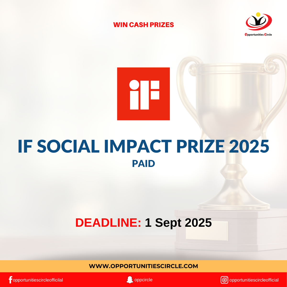 iF Social Impact Prize 2025 | EUR 100,000 Cash Prize - Opportunities Circle