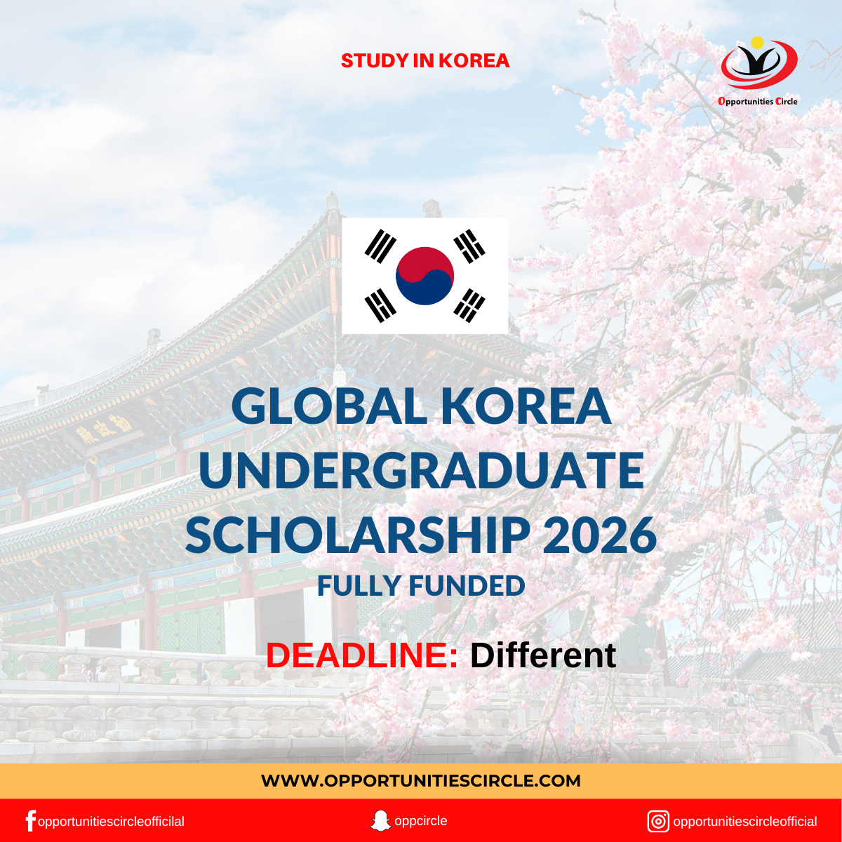 Global Korea Undergraduate Scholarship 2026 | Korean Government Scholarship (GKS) | Fully Funded ...