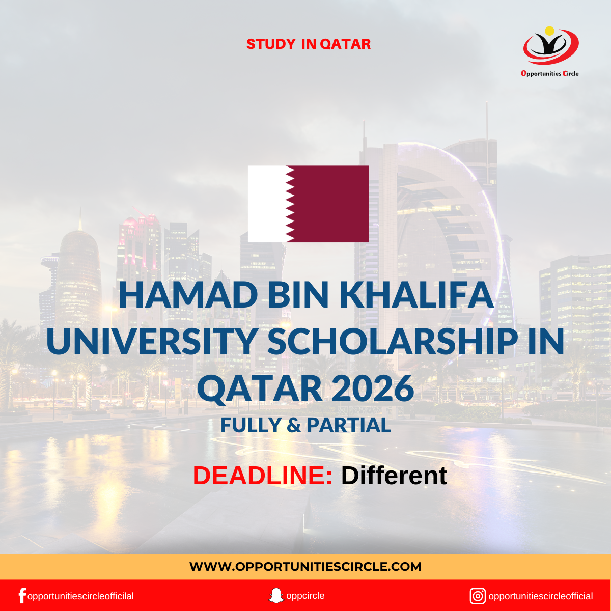 Hamad Bin Khalifa University Scholarship in Qatar 2026 - Opportunities ...