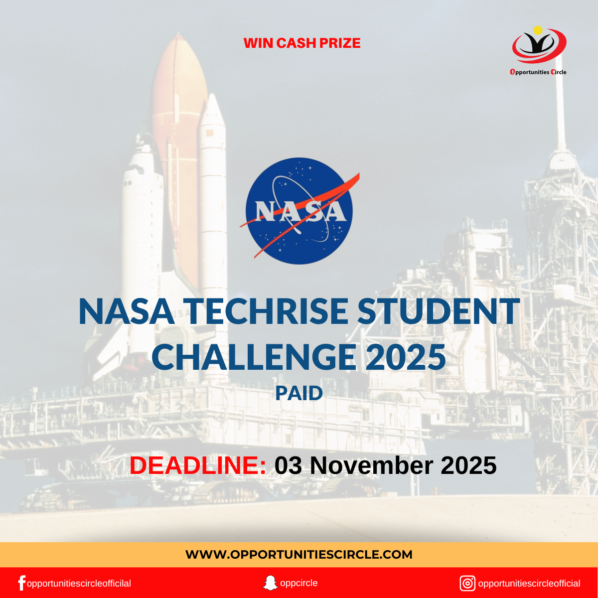 NASA TechRise Student Challenge 2025 - Opportunities Circle