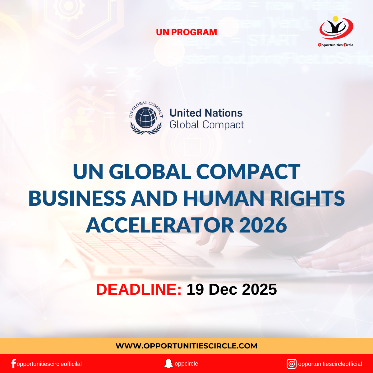 UN Global Compact Business and Human Rights Accelerator 2026 - Opportunities Circle