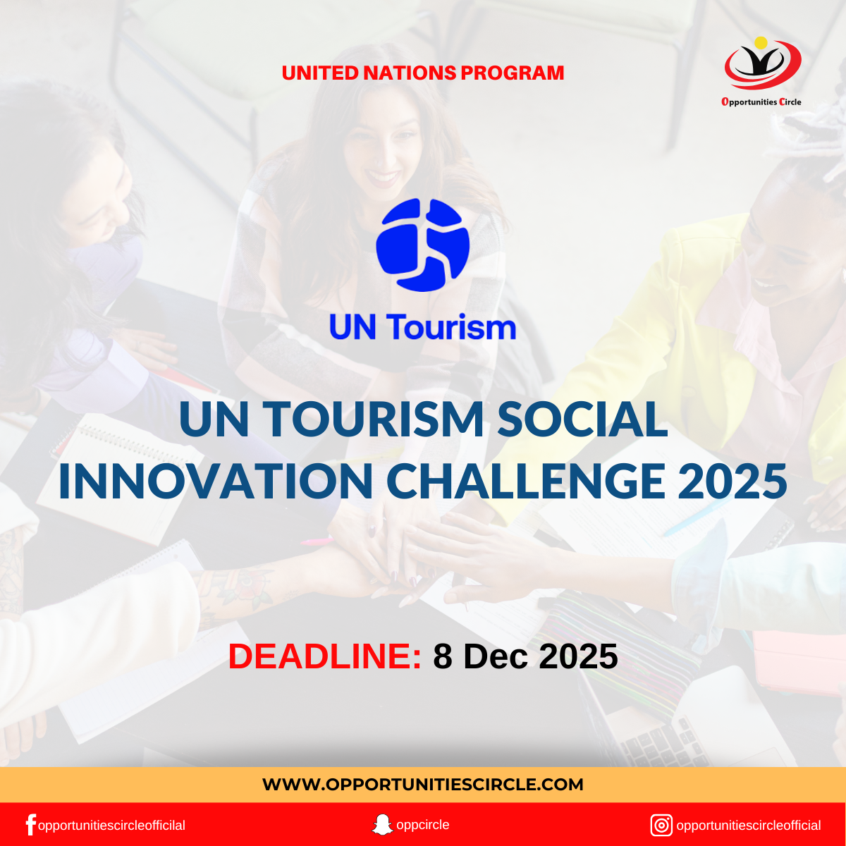 UN Tourism Social Innovation Challenge 2025 - Opportunities Circle