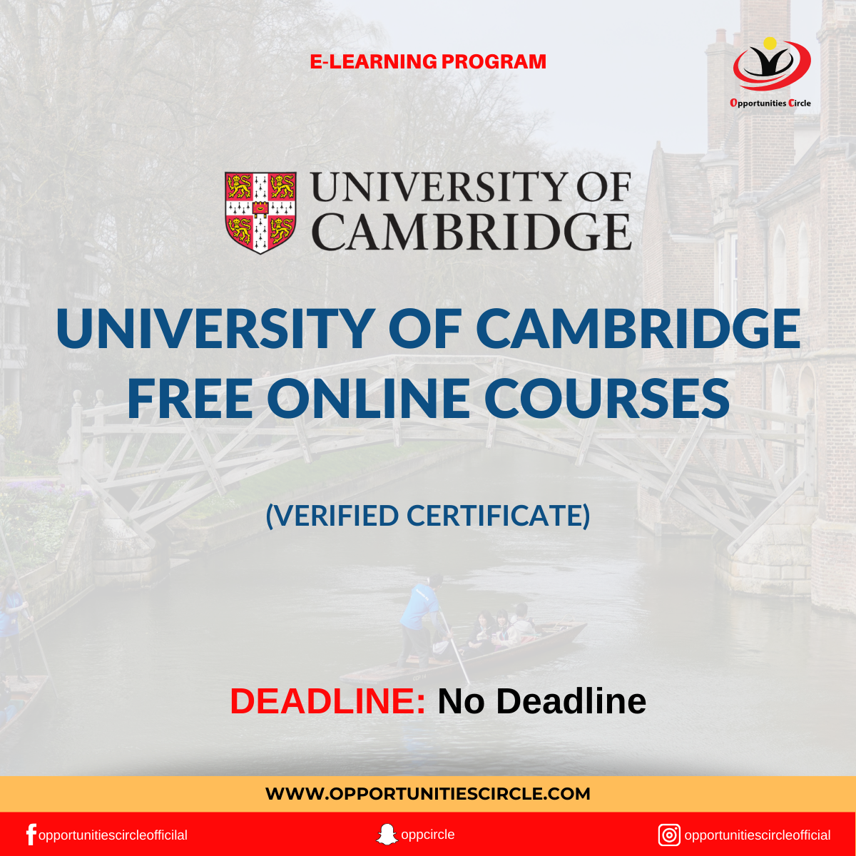 University of Cambridge Free Online Courses 2026 - Opportunities Circle