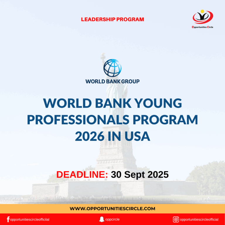 World Bank Government Analytics Fellowship 2026 - Opportunities Circle