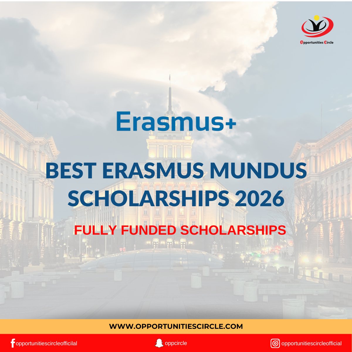 Best Erasmus Mundus Scholarships 2026 - Opportunities Circle