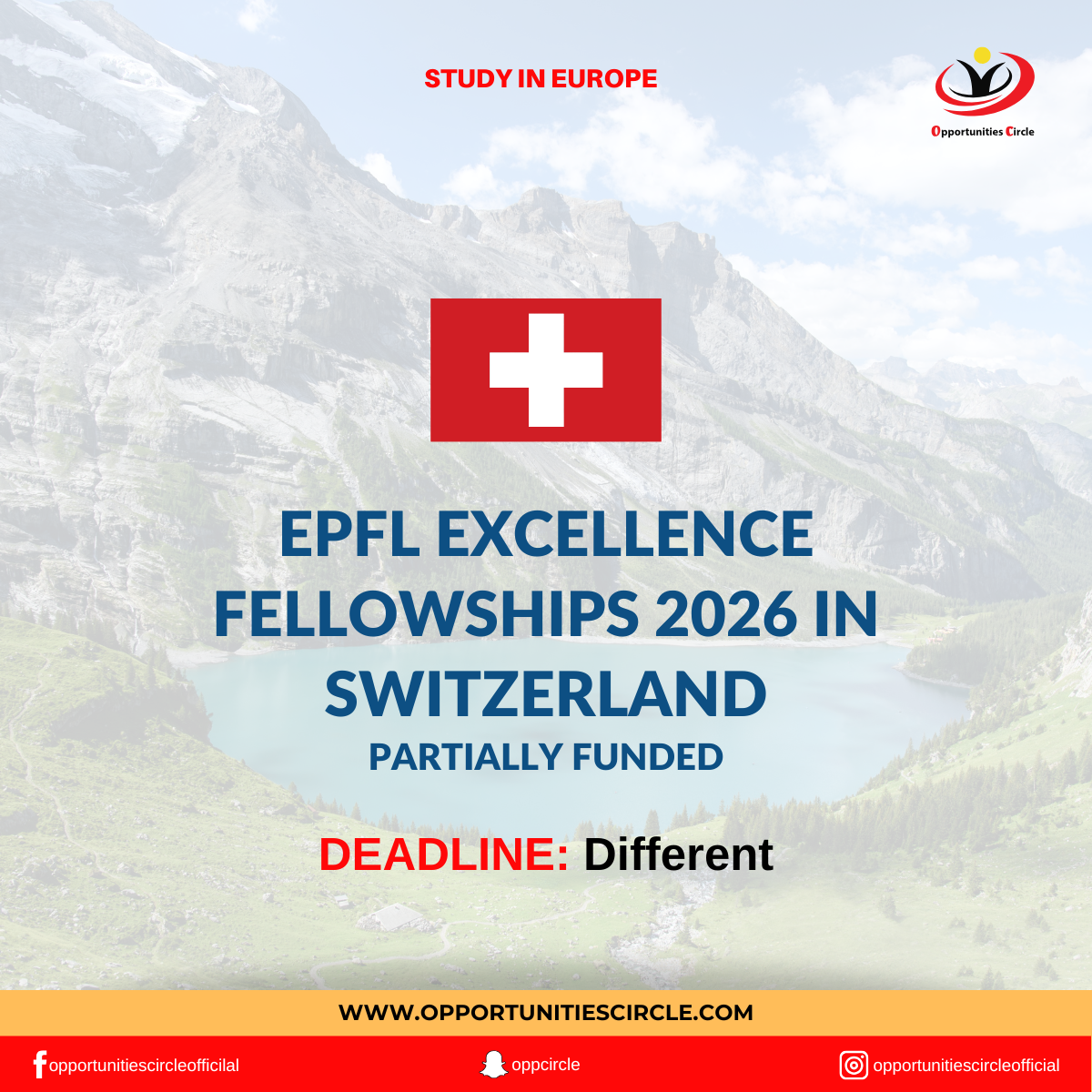 EPFL Summer Research Program in Switzerland 2026 | Fully Funded - Opportunities Circle