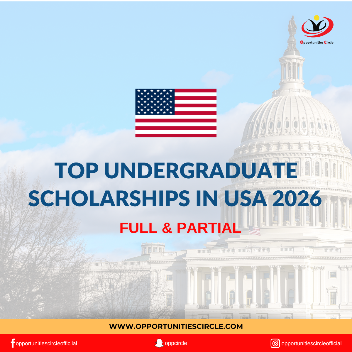Top Undergraduate Scholarships in USA 2026 - Opportunities Circle