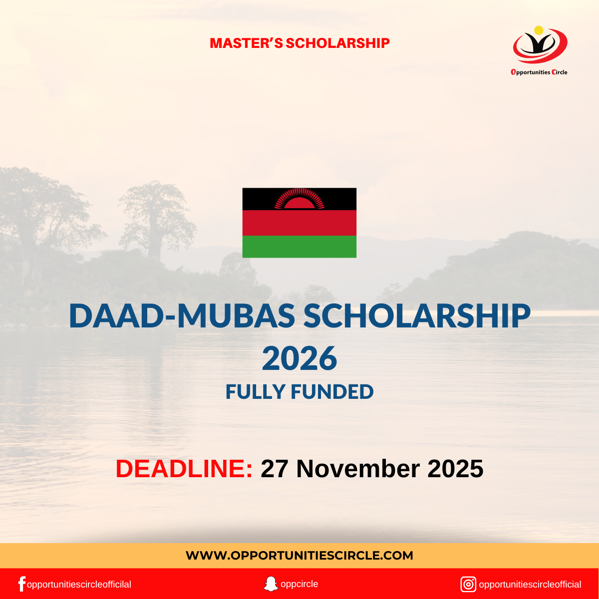 DAAD-MUBAS Scholarship 2026 | Fully Funded - Opportunities Circle