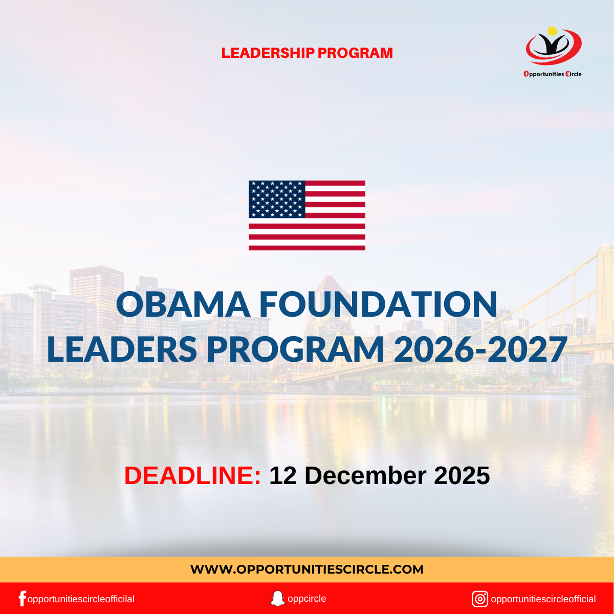 Obama Foundation Leaders Program 2026-2027 - Opportunities Circle