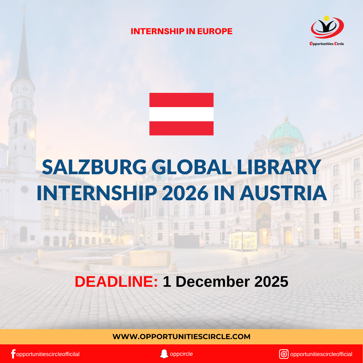 Salzburg Global Library Internship 2026 in Austria - Opportunities Circle