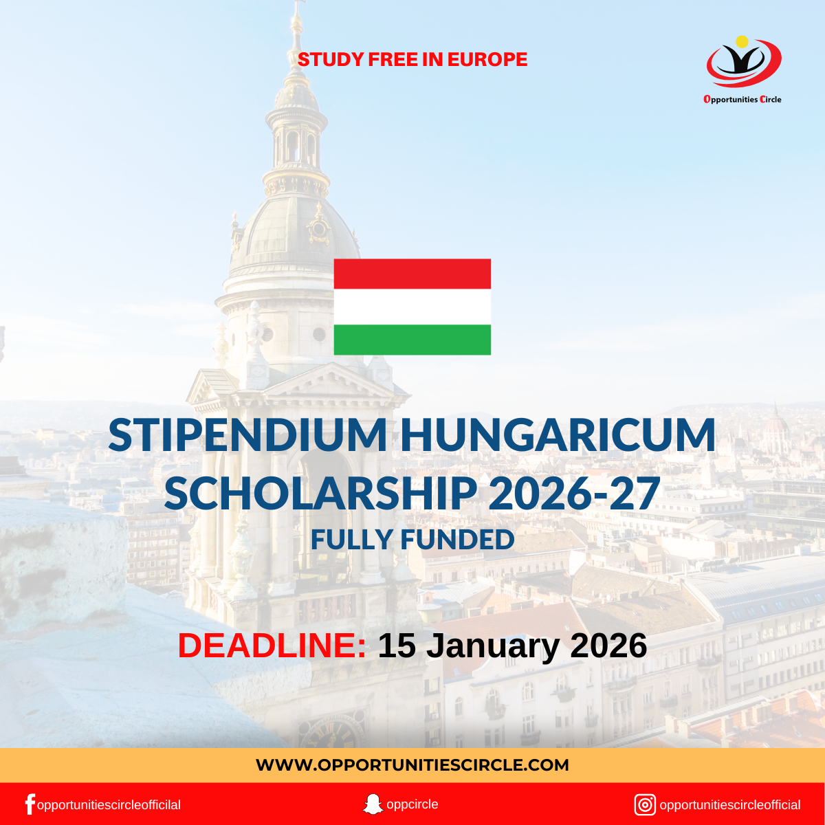 Stipendium Hungaricum Scholarship 2026-27 | Fully Funded | Hungary ...
