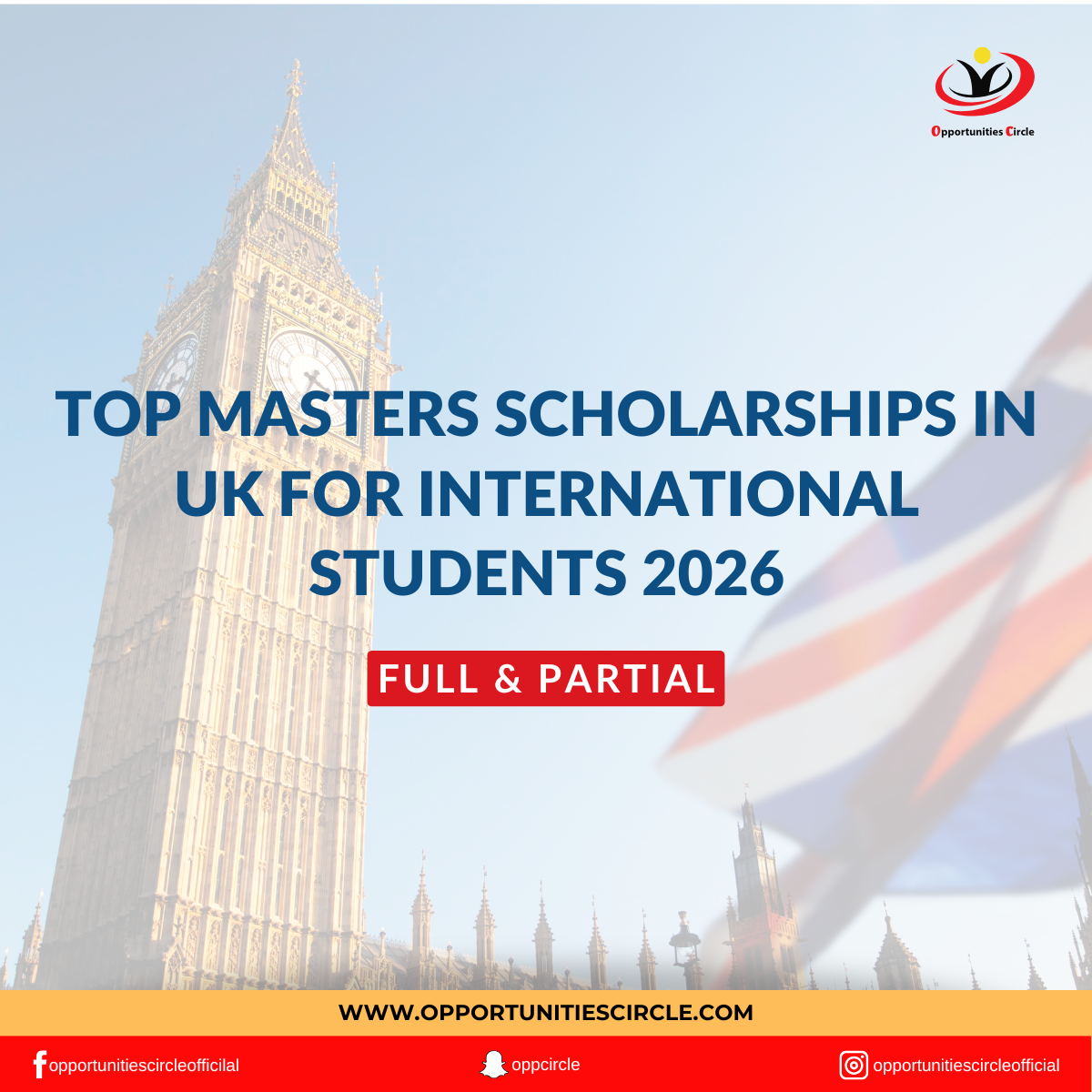 Top Masters Scholarships in UK for International Students 2026 - Opportunities Circle