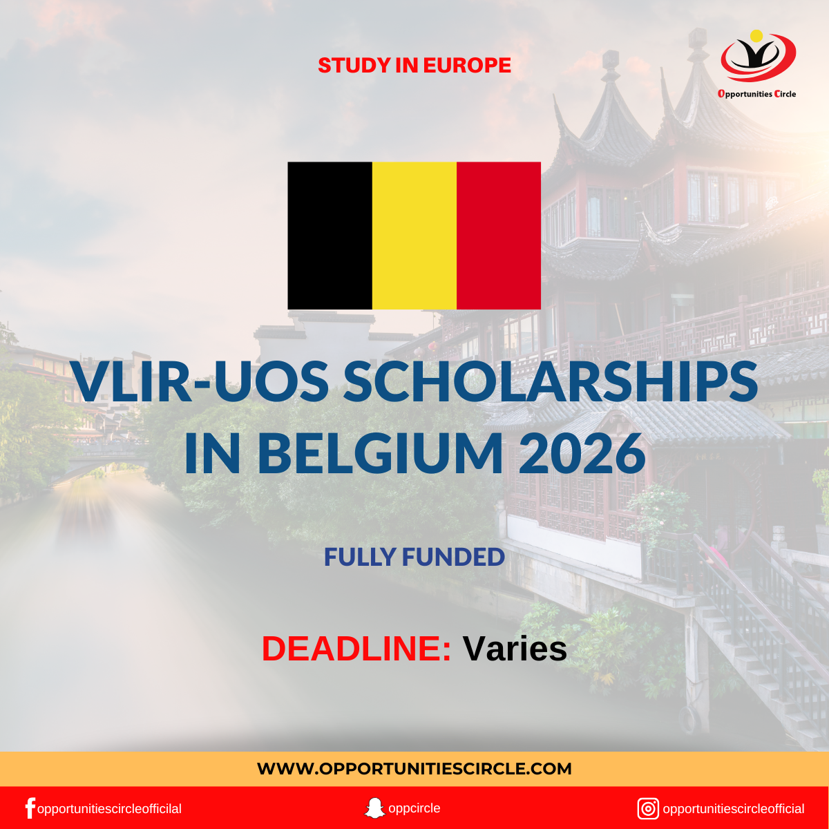 VLIR-UOS Scholarships 2026 in Belgium | Study Free in Europe ...