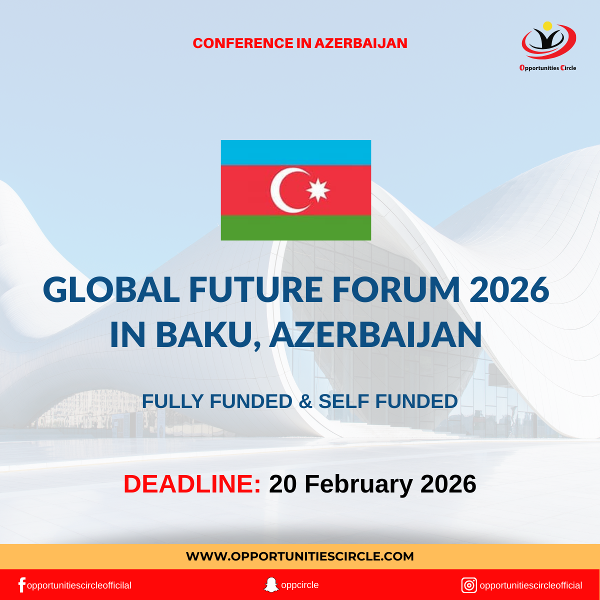 Global Future Forum 2026 in BAKU, Azerbaijan | Fully Funded ...