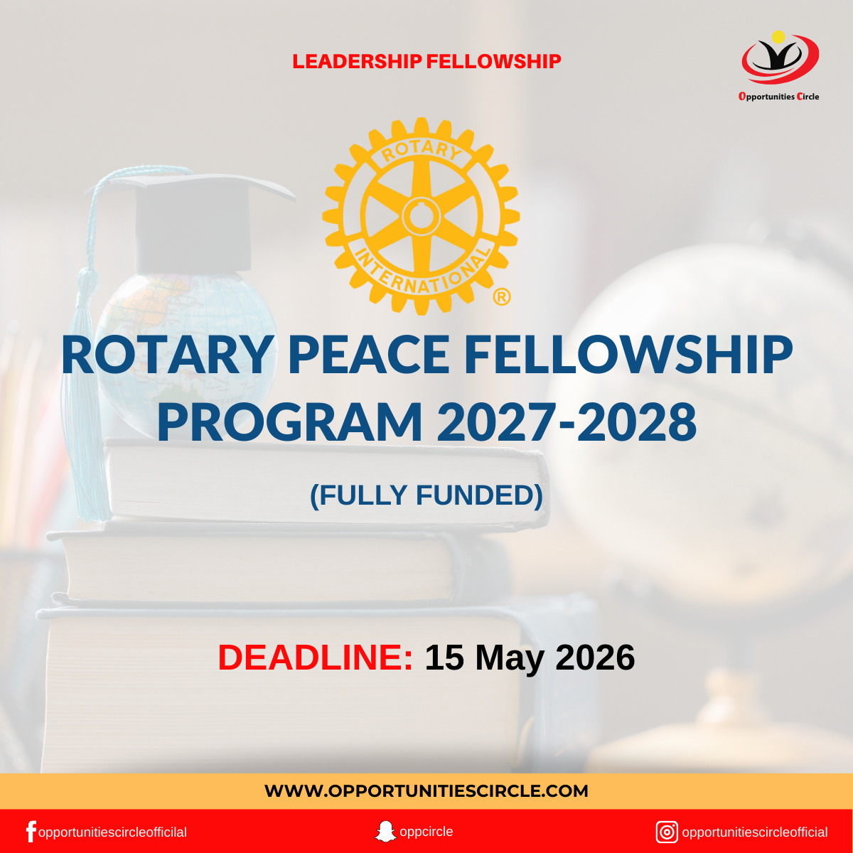 Rotary Peace Fellowship Program 2027-2028 | Fully Funded ...