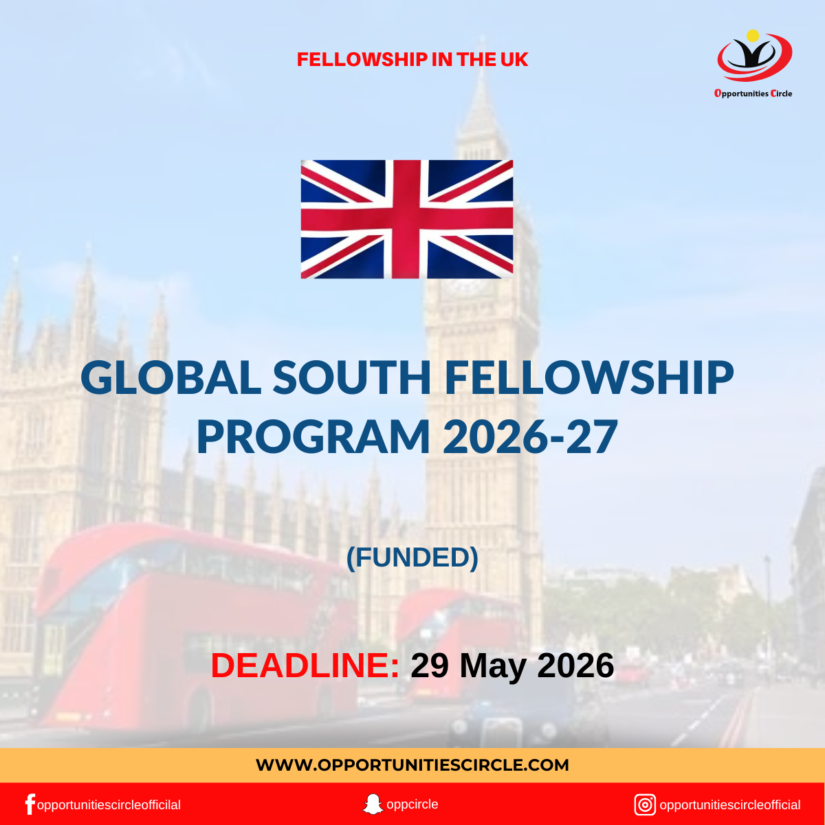 Global South Fellowship Program 2026-27 - Opportunities Circle