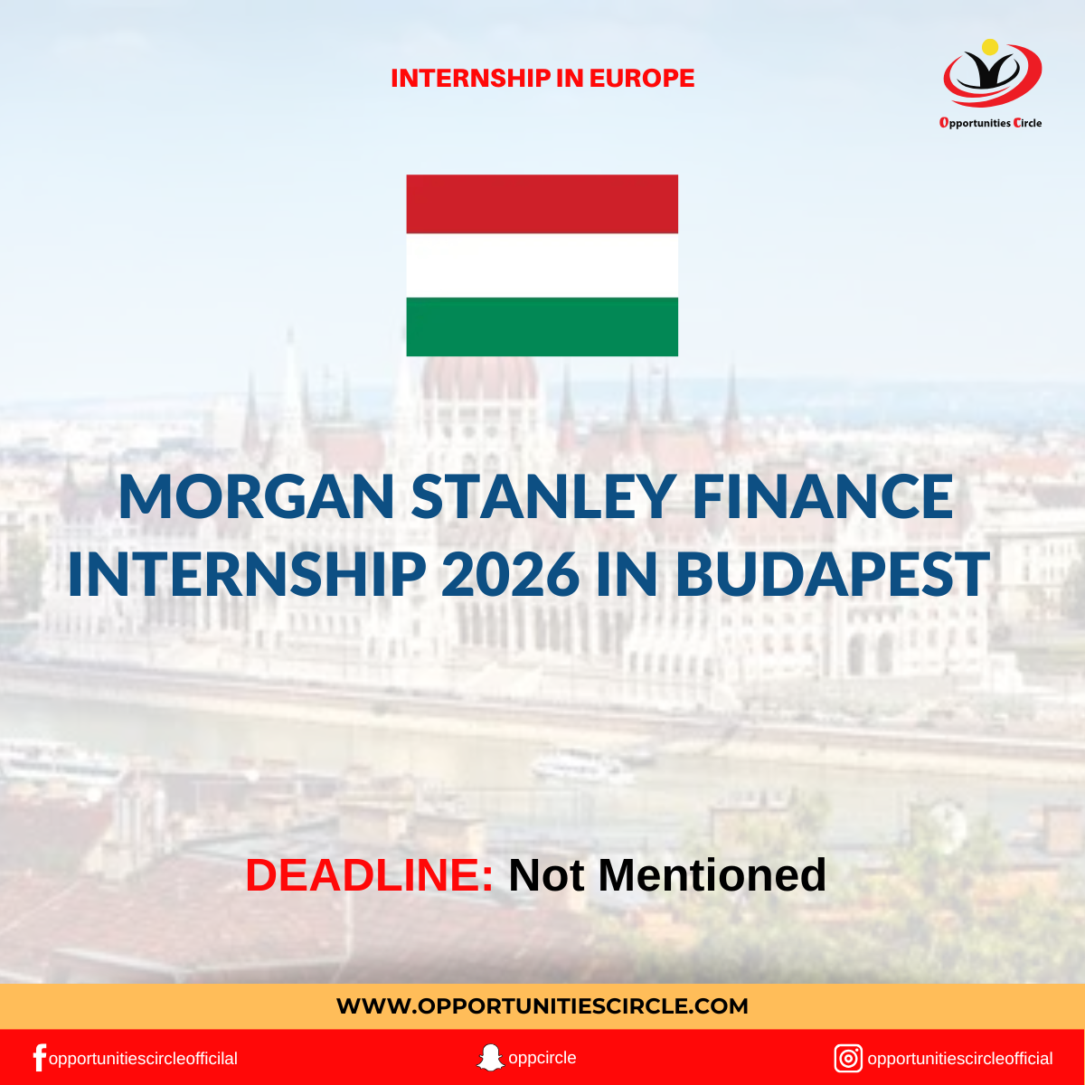 Morgan Stanley Finance Internship 2026 in Budapest - Opportunities Circle