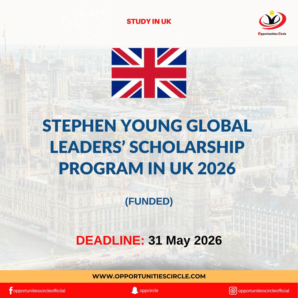 Stephen Young Global Leaders’ Scholarship Program in UK 2026 ...