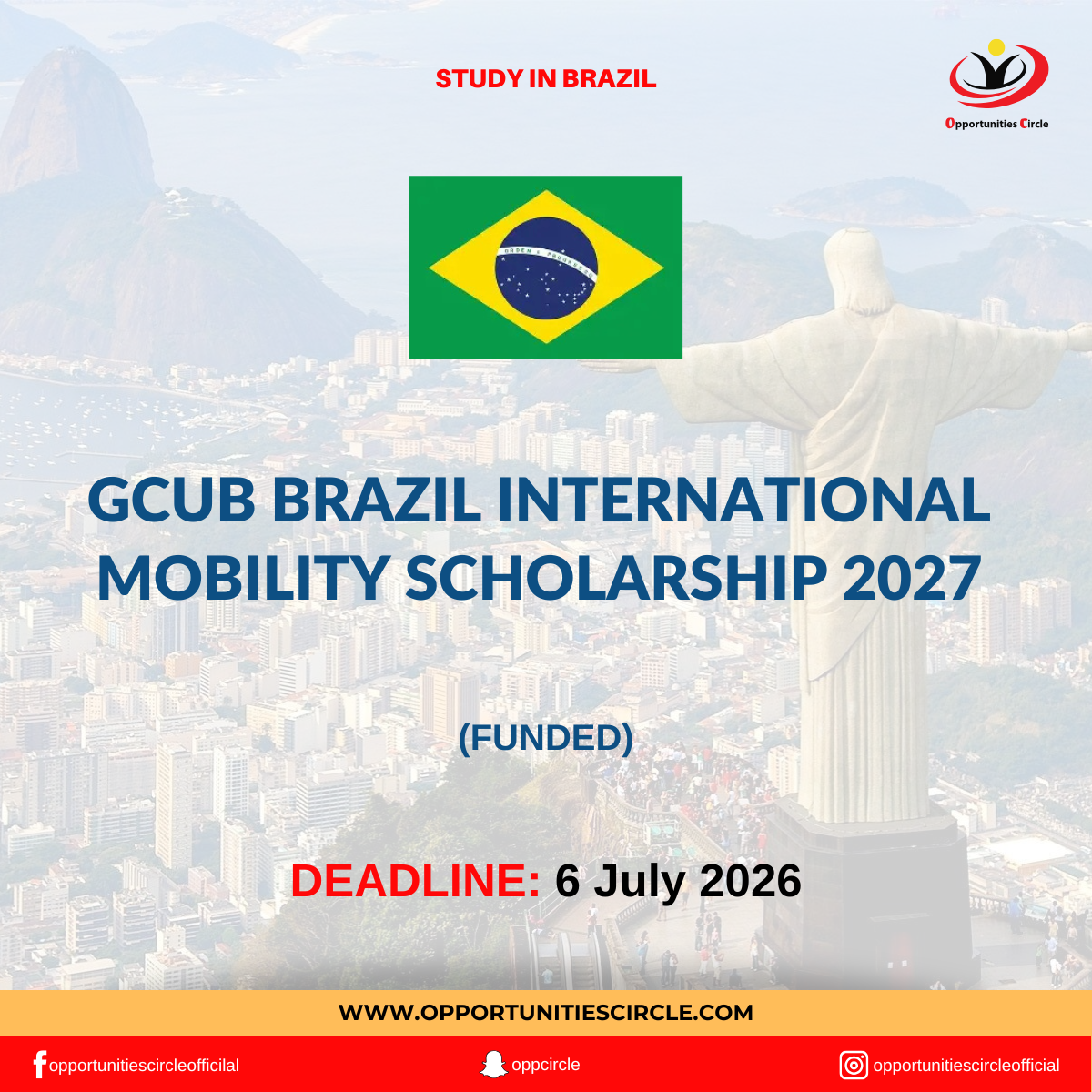 GCUB Brazil International Mobility Scholarship 2027 | Funded ...